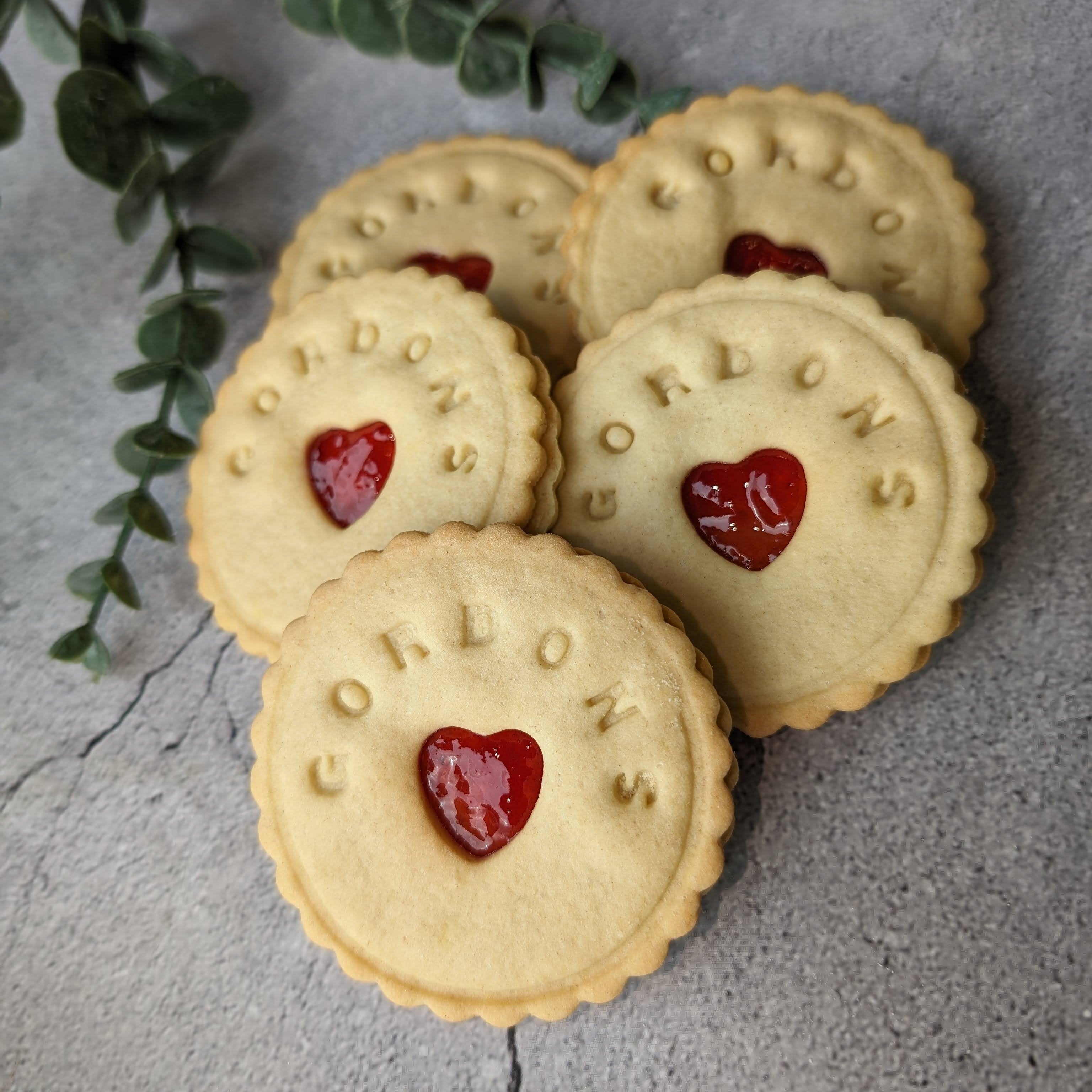 Impressed Branded Jam Cookies (7.5cm) | The Biskery
